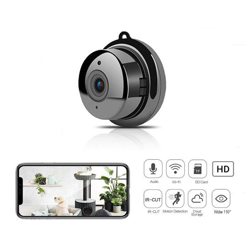 Camera wifi mini V380 Pro HD 1080P cảnh báo âm thanh 2 chiều