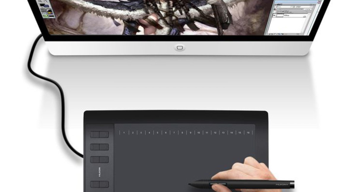 Bảng vẽ điện tử Gaomon 1060 Pro dạy học trực tuyến kèm bút BA1098