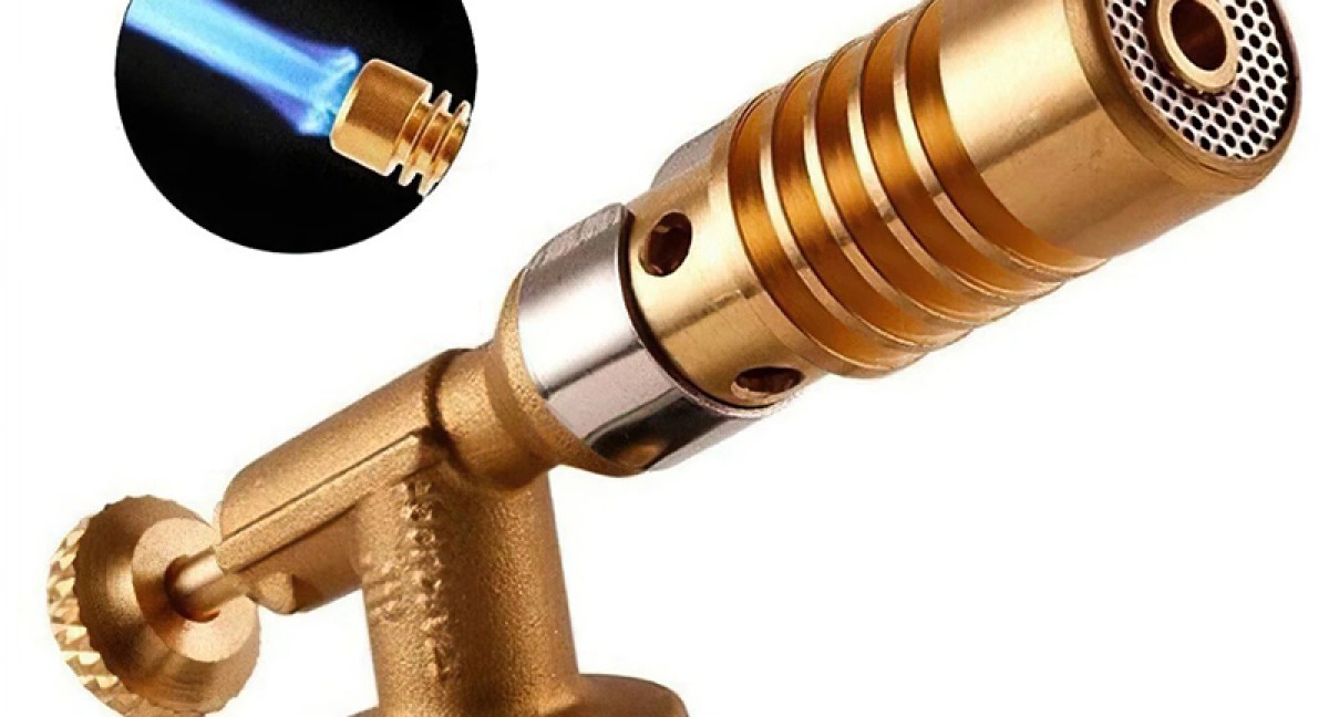 Đèn khò gas mini 1300 độ bằng đồng nguyên khối siêu bền