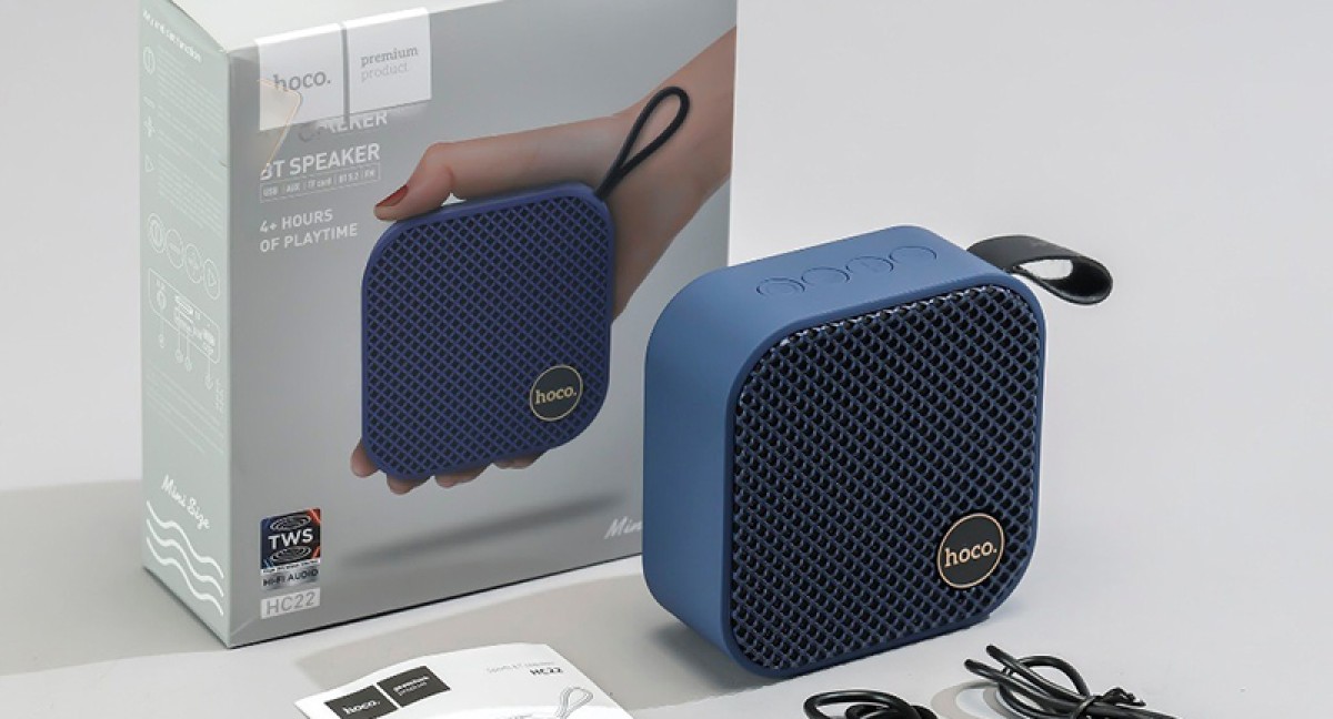 Loa bluetooth Hoco HC22 thiết kế thanh lịch, hỗ trợ Bluetooth, FM, thẻ ...